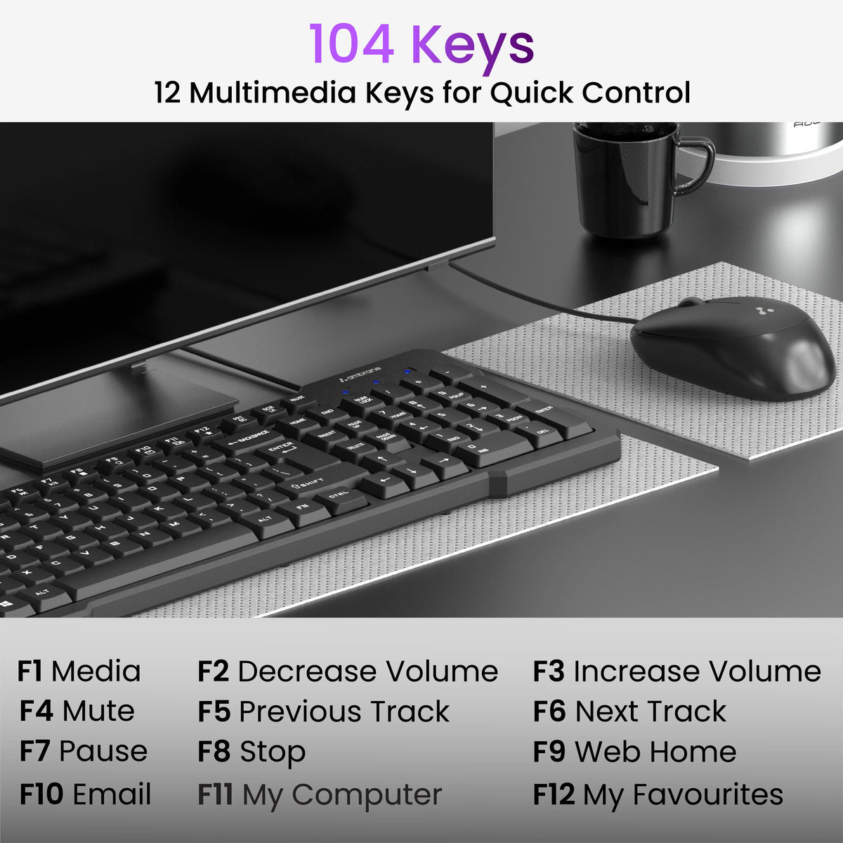 KeyFlex Combo – Ambrane India